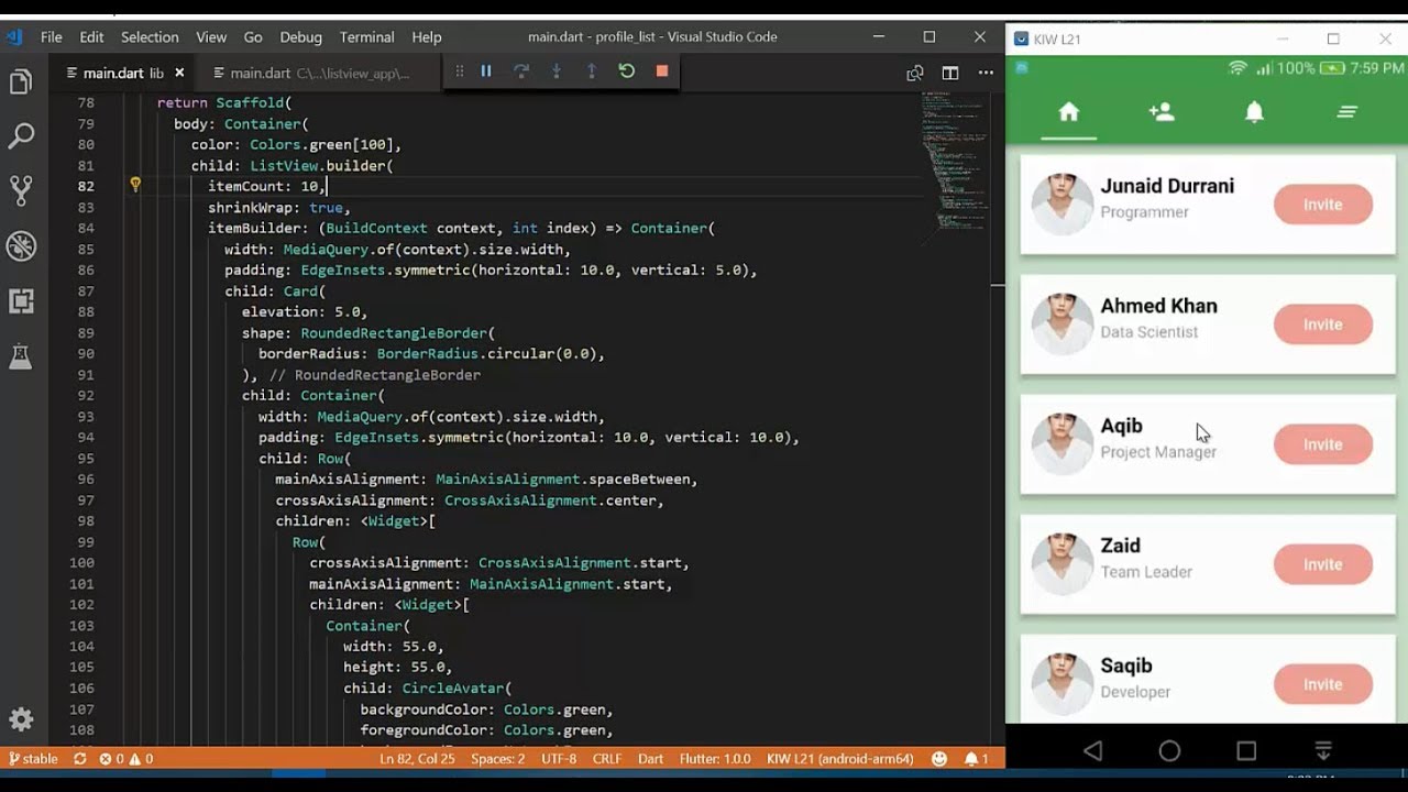 How To Create List In Flutter Using Listview Flutter Listview Flutter Card Flutter