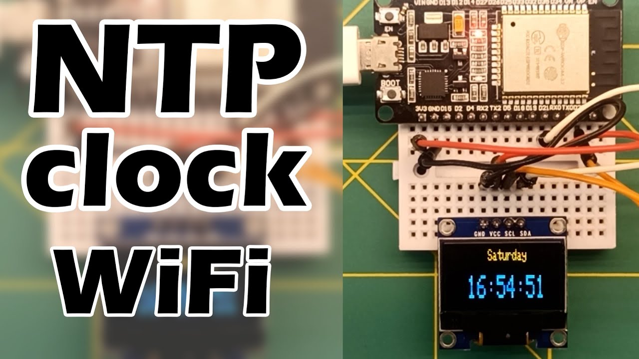 Download Iot Based Clock Ntp Nodemcu Ntp Clock Using Esp32 And Esp8266 Clock Ntp Oled