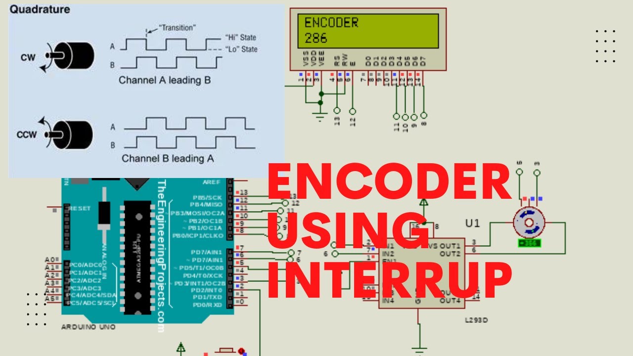Download Motor Encoder Arduino Code Using Interrupt Proteus Simulation Arduino Watch Online